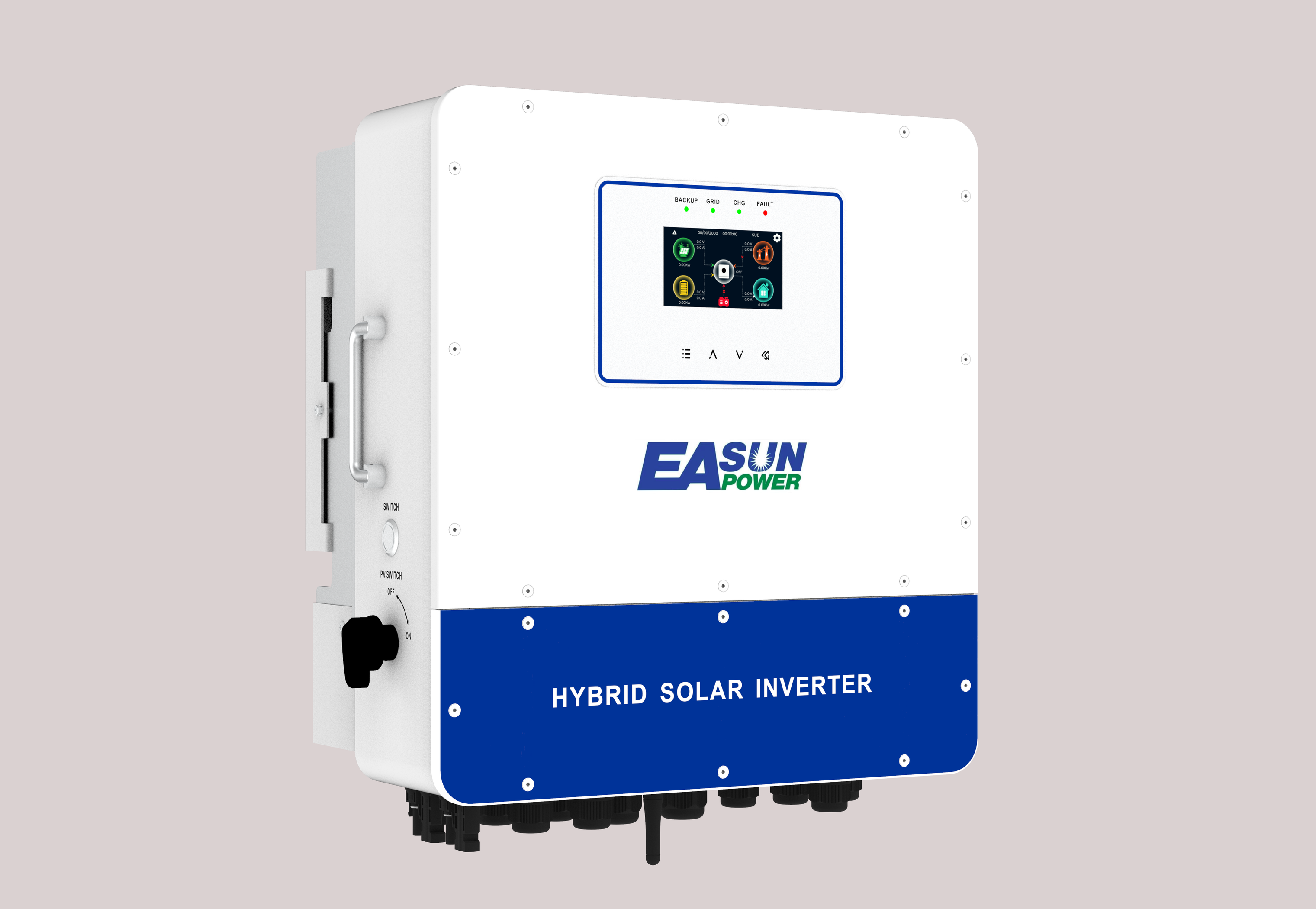 Easun 6kW 48V Hybrid Solar Inverter Dual MPPT Battery-Feedin IP65 WiFi ...