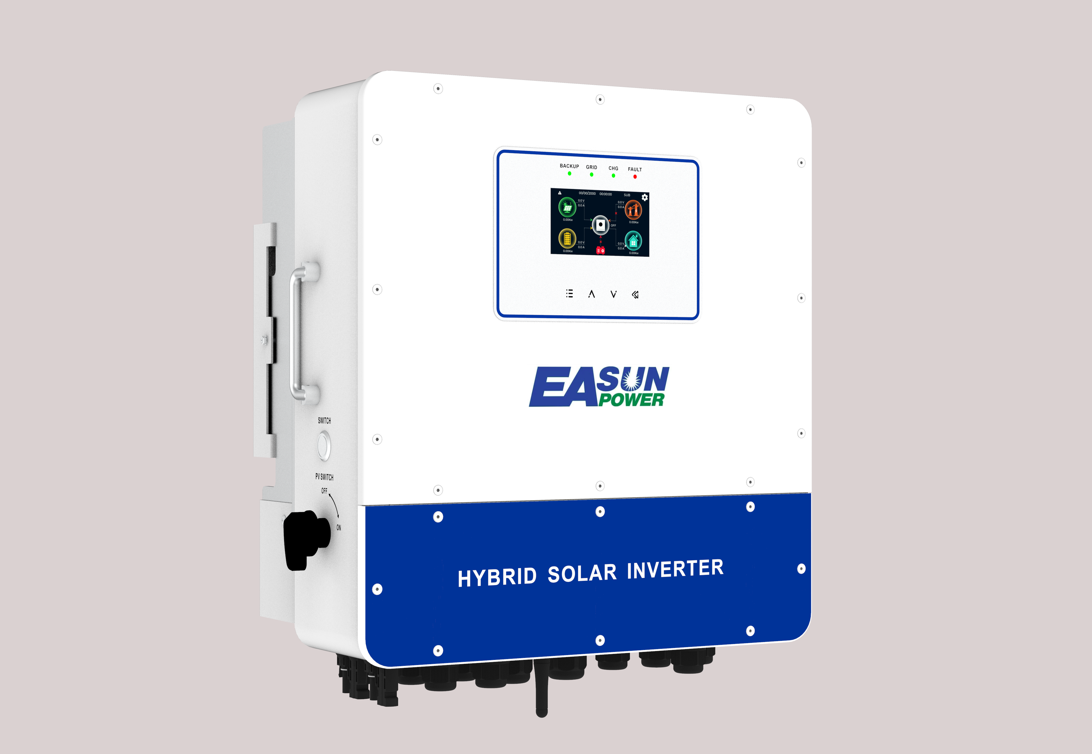 Easun 6kW 48V Hybrid Solar Inverter Dual MPPT Battery-Feedin IP65 WiFi ...